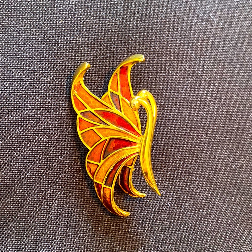 Rare Vintage Boucher Butterfly Brooch - Gem